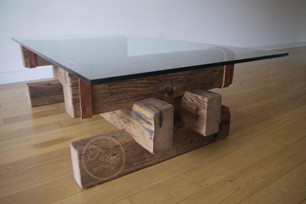 Log Cabin Style Coffee Table - Ticino DesignTicino Design