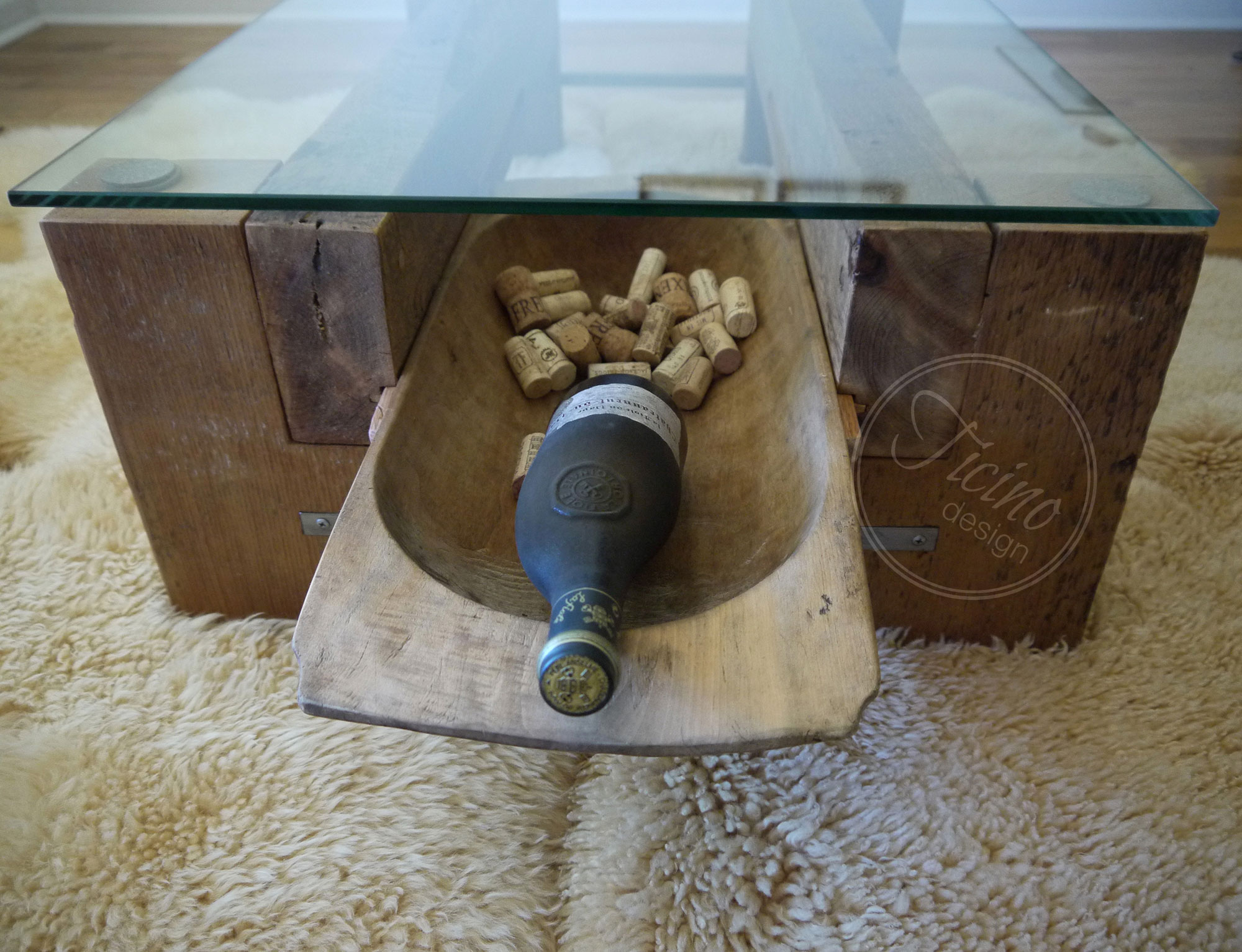 Rustic Dough Trencher Coffee Table - Ticino DesignTicino Design